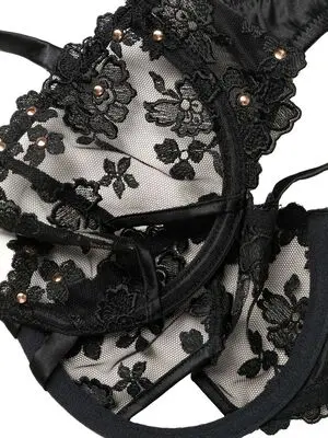 FLEUR DU MAL Stud-detail Sheer Bra