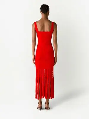 St. John Eyelet-knit Maxi Dress