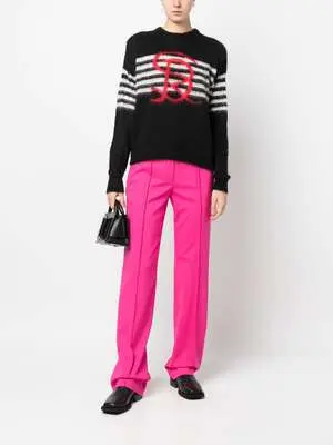 Sonia Rykiel Paris Intarsia-knit Logo Jumper