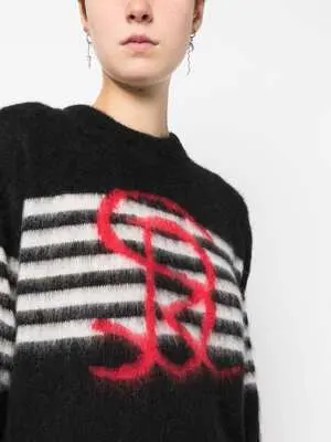 Sonia Rykiel Paris Intarsia-knit Logo Jumper