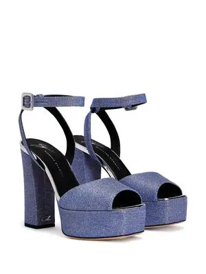 GIUSEPPE ZANOTTI 120mm Betty Glitter Sandals