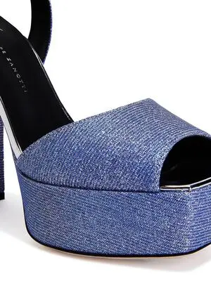 GIUSEPPE ZANOTTI 120mm Betty Glitter Sandals