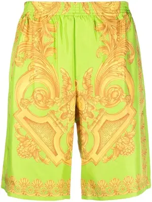Versace Barocco Silk Shorts
