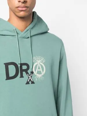 NEIGHBORHOOD Logo-print Hoodie - Green