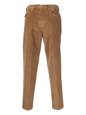 DELL'OGLIO Corduroy Straight-leg Trousers - Brown