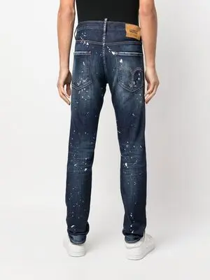 Dsquared2 Distressed-effect Straight-leg Jeans