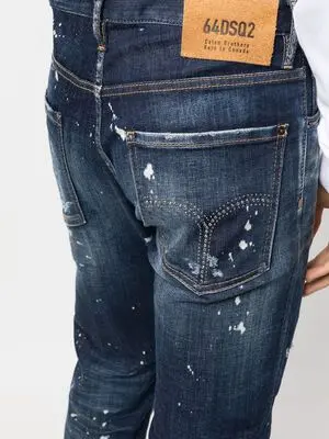Dsquared2 Distressed-effect Straight-leg Jeans