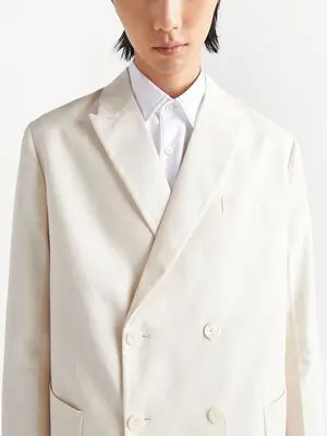 Prada Double-breasted Cotton Jacket