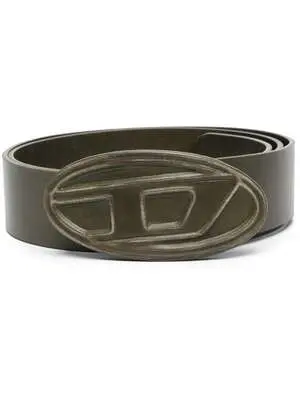 DIESEL® 1dr Logo-buckle Leather Belt