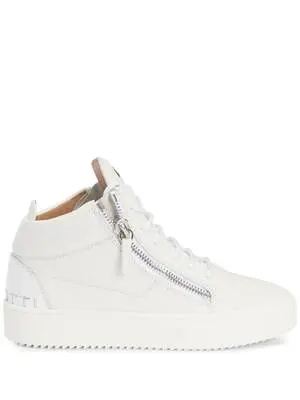 Women's White Mid Top Sneakers