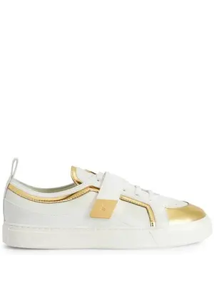 GIUSEPPE ZANOTTI Zenas Panelled Leather Trainers