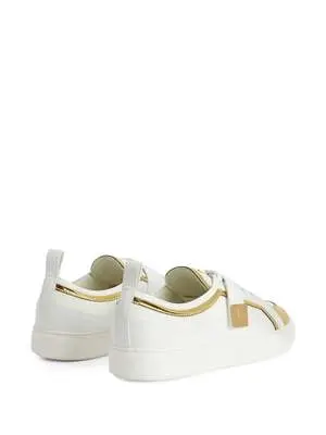 GIUSEPPE ZANOTTI Zenas Panelled Leather Trainers