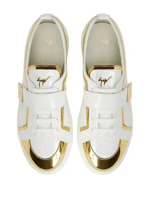GIUSEPPE ZANOTTI Zenas Panelled Leather Trainers