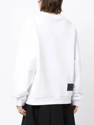 We11Done Logo-print Cotton Hoodie - White