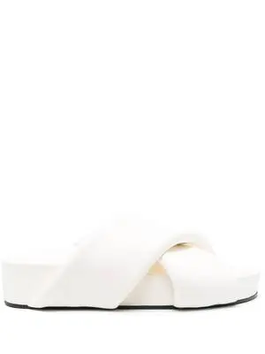 JIL SANDER Cross-strap Flat Sandals