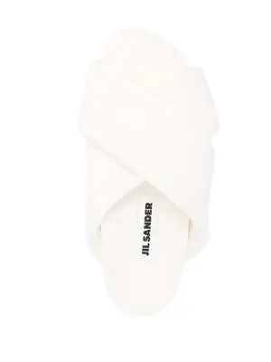 JIL SANDER Cross-strap Flat Sandals