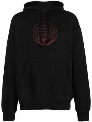 GMBH Embroidered-logo Detail Hoodie - Black
