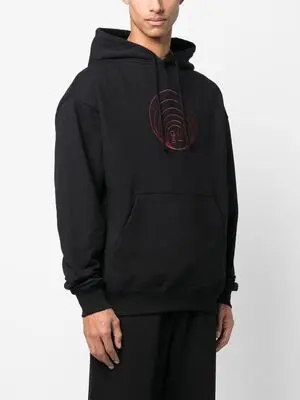 GMBH Embroidered-logo Detail Hoodie - Black