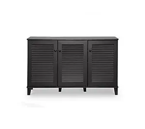 BAXTON STUDIO Warren Espresso Shoe-storage Cabinet - One-color