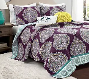 LUSH DECOR Harley Quilt 5-pc Set F/q - One-color