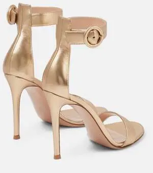 GIANVITO ROSSI Portofino 105 Leather Sandals