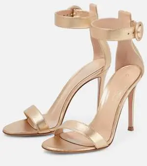 GIANVITO ROSSI Portofino 105 Leather Sandals