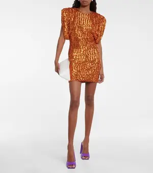 Attico Annie Sequined Minidress