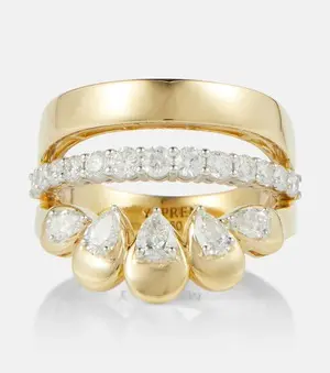 Yeprem 18kt Yellow Ring With Diamonds - Gold