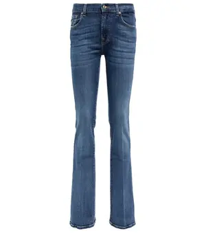 7 For All Mankind Mid-rise Bootcut Jeans - Blue