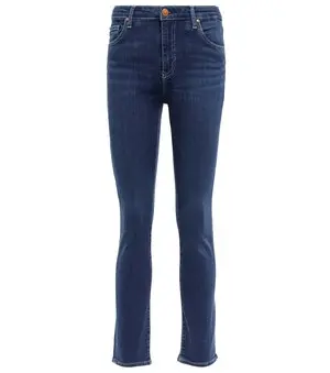 Ag Mari High-rise Slim Jeans - Blue