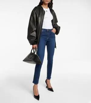 Ag Mari High-rise Slim Jeans - Blue