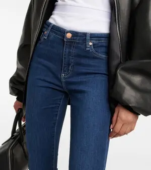 Ag Mari High-rise Slim Jeans - Blue
