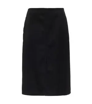 JIL SANDER Virgin Wool Midi Skirt