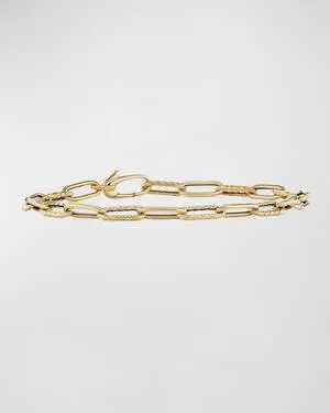 David Yurman Dy Madison Toggle Chain Bracelet In 18k Gold, 4mm, Size S - One-color
