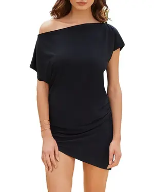Magicsuit Asymmetrical Cover Up Dress - Black