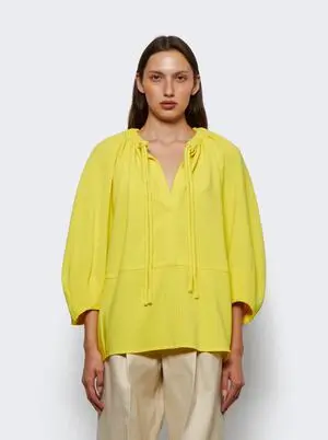 Proenza Schouler Matte Crepe V-neck Top