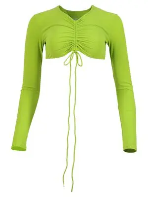 Christopher Esber Long-sleeve Sun Swim Tee - Apple Green
