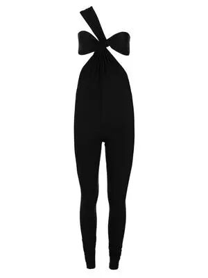 Saint Laurent One-shoulder Catsuit - Black