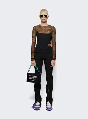 Heron Preston Gabardine Stretch Zip Trousers
