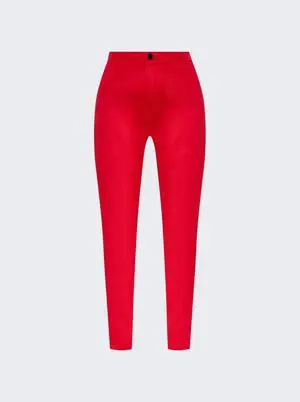 Saint Laurent Slim-fit Silk Jersey Pants - Rouge