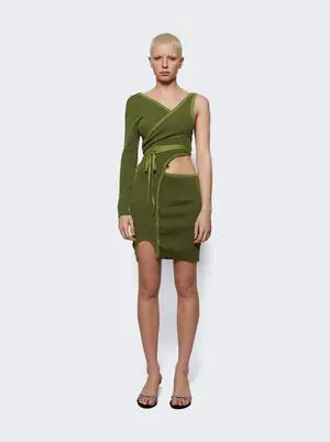 ESTER MANAS Short Asymmetric Wrap Knit