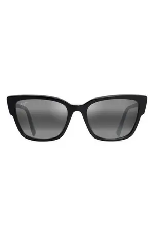 Maui Jim Maui Jim Kou Cat Eye Sunglasses Black Gloss