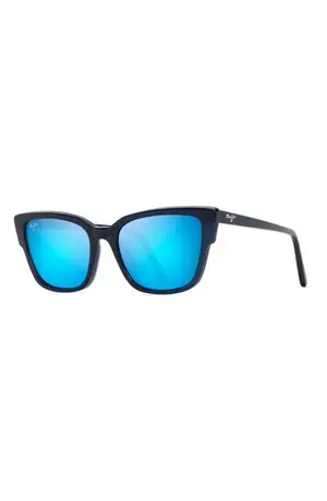 Maui Jim Kou Cat Eye Sunglasses - Navy Blue