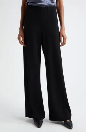 Vince Colette High-waist Crepe Bias Pants - Black