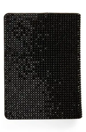 Judith Leiber Traveler Crystal Beaded Passport Holder - Jet