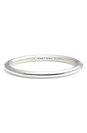 Jenny Bird Gia Bangle Bracelet - High Polish Silver
