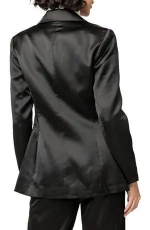 GIBSONLOOK Shine Effect Longline Blazer