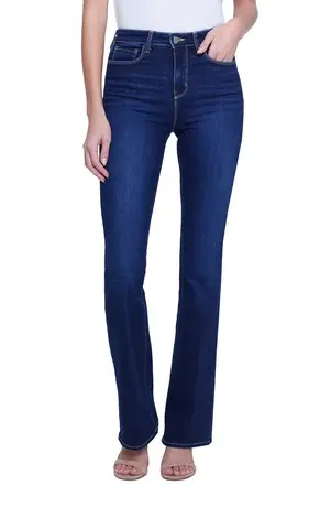 L'Agence Selma High-Waist Bootcut Jeans Alpine