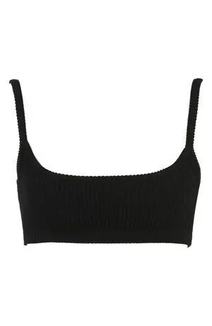 House Of Cb Mischa Rib Bralette - Black
