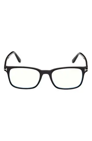 TOM FORD 51mm Square Blue Light Blocking Eyeglasses - One-color